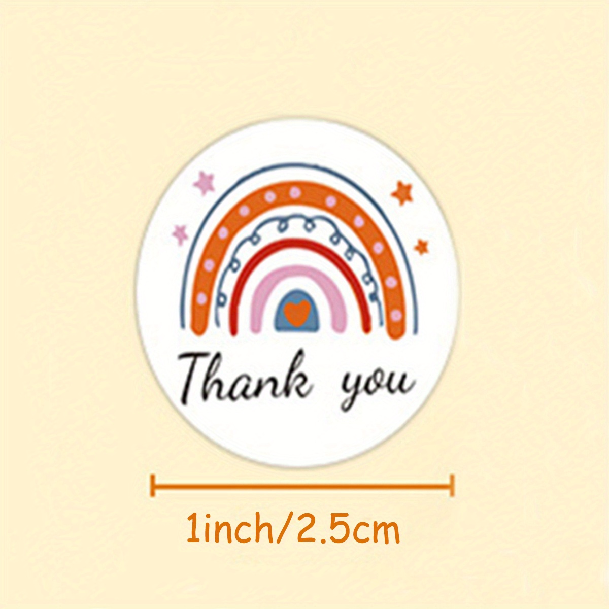 Rainbow Stickers Multi Type Rainbow Thank Stickers Wedding - Temu