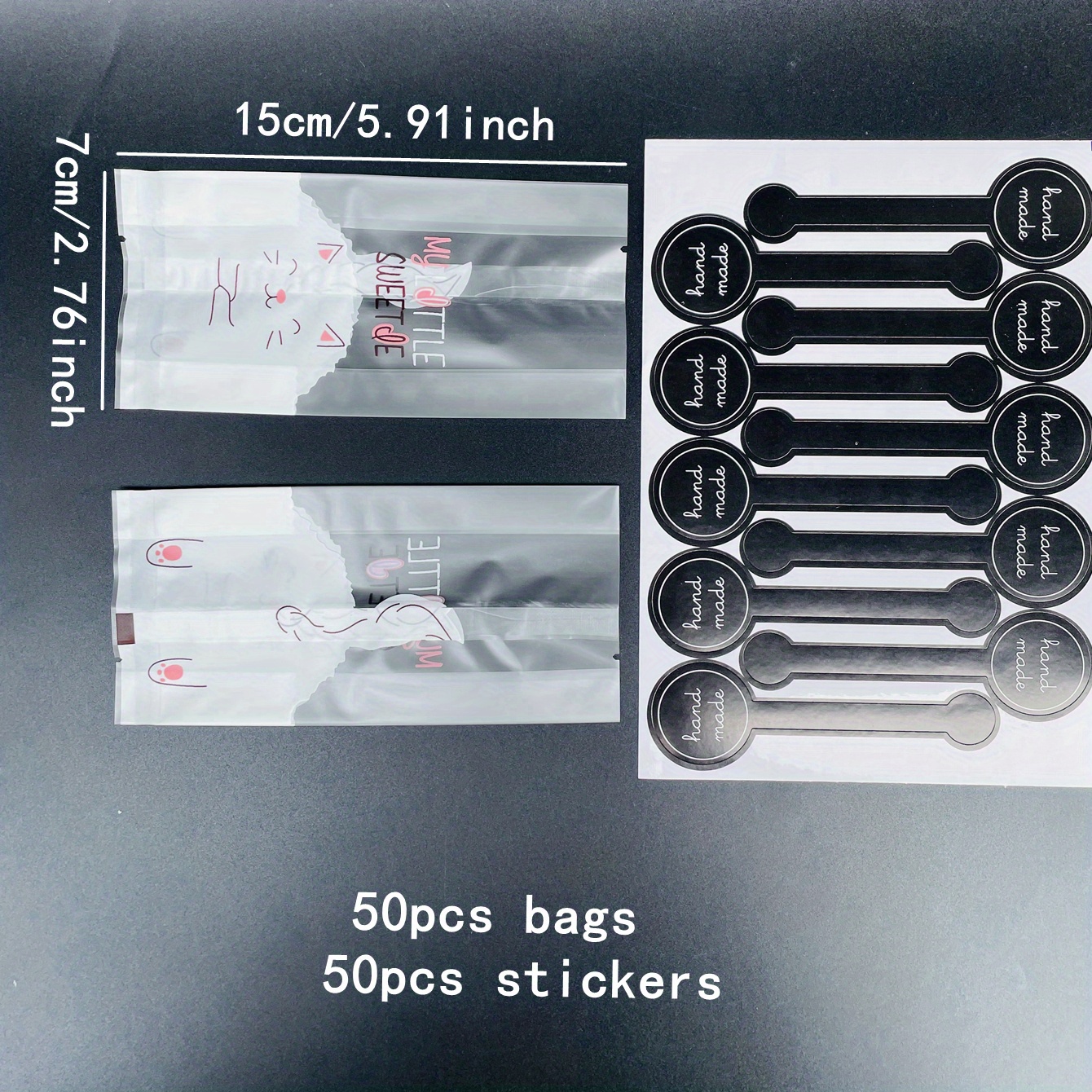 Cute Cat Printing Machine Sealer Bag Black Self - Temu New Zealand