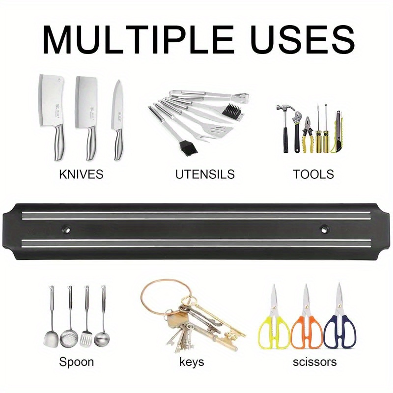 wall mounted magnetic knife rack magnetic knife bar powerful knife ...