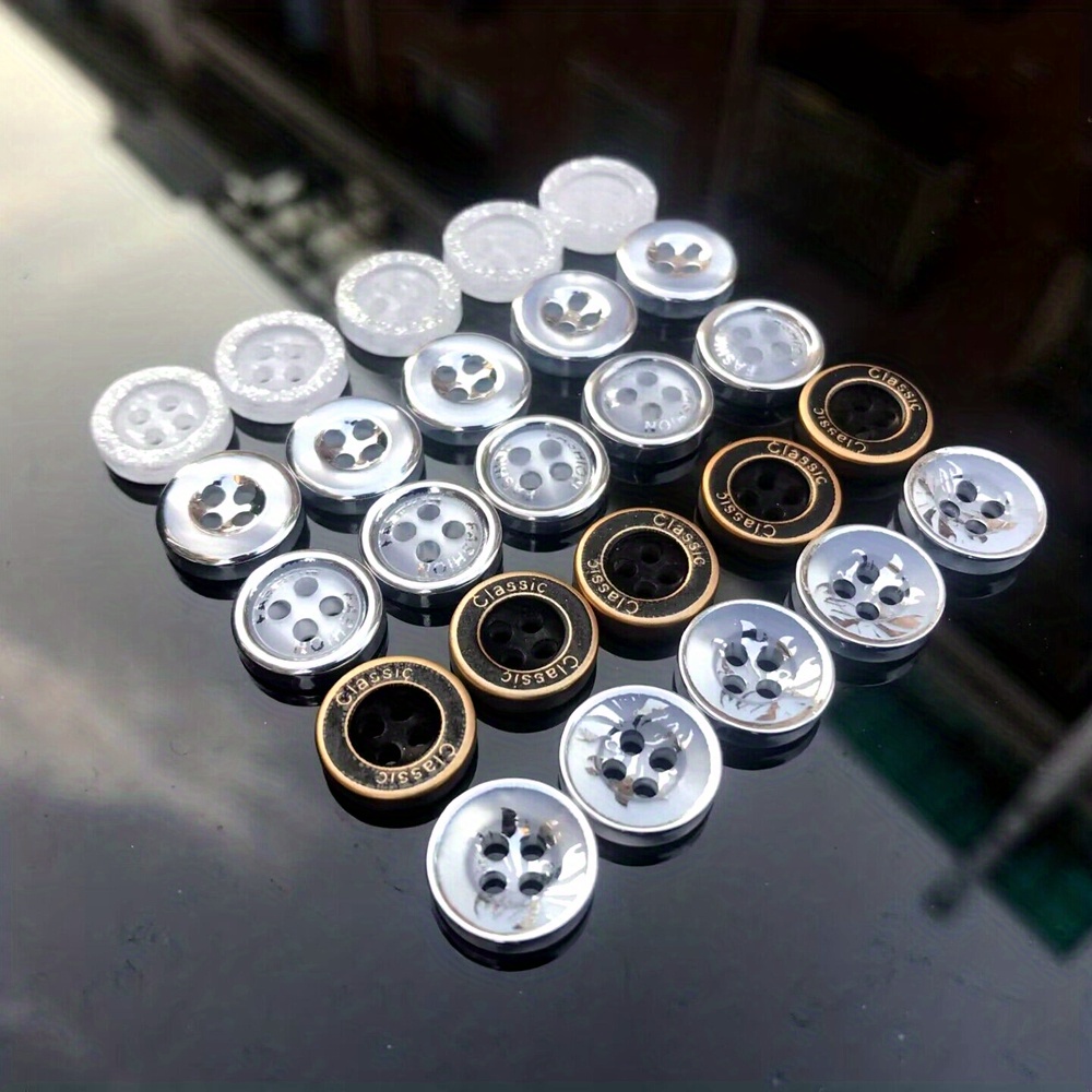 50pcs 1 1cm 0 43 Inch High Temperature Electroplating Laser Printed ...