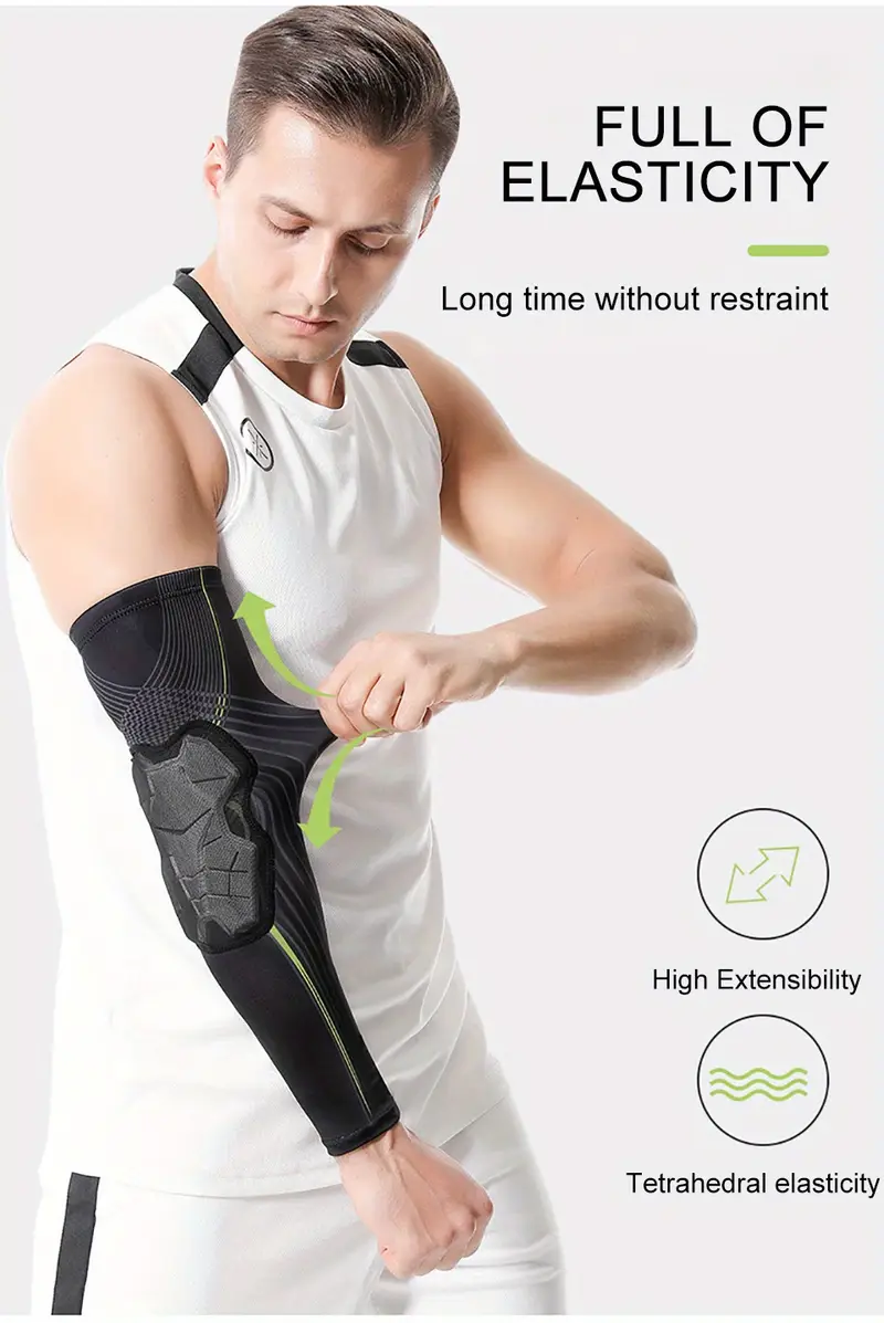 1pc Honeycomb Sponge Sports Arm Guard Anti Collision Elbow Protector