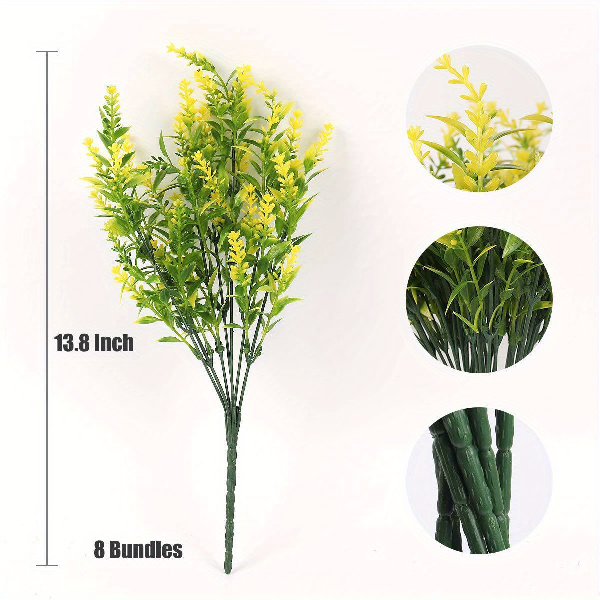 1pc uv resistant artificial lavender flower plants for outdoor decor ...