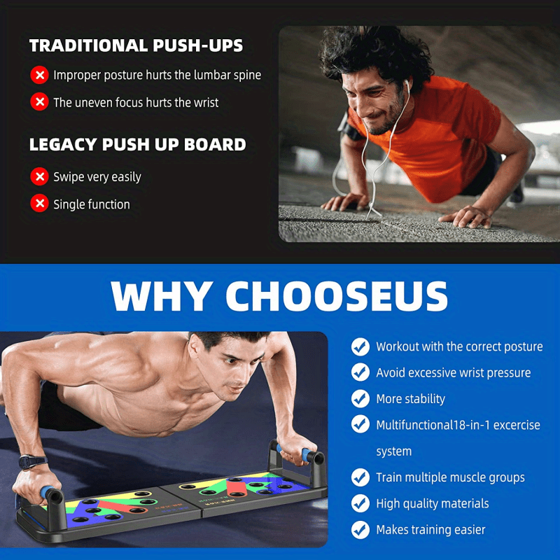 Color Coded Push Board Effective Strength Training Portable Temu