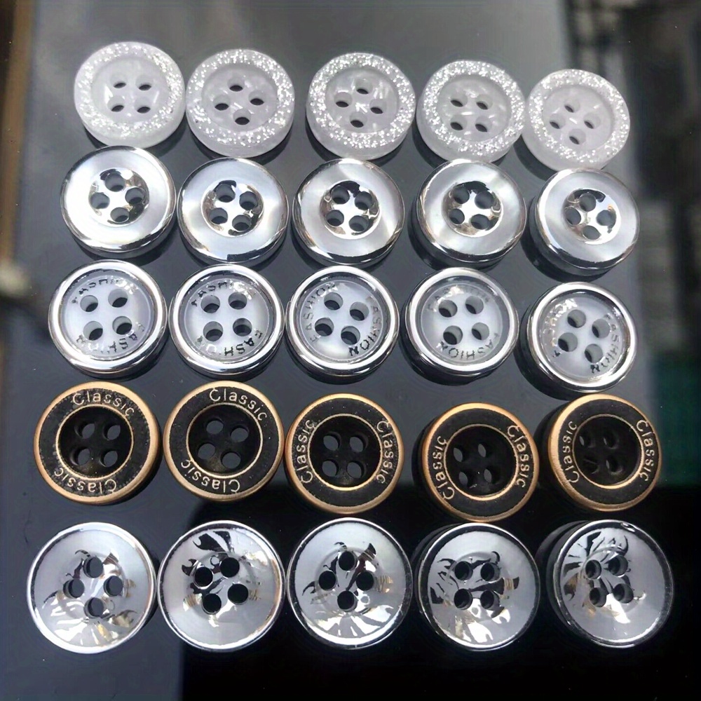 50pcs 1 1cm 0 43 Inch High Temperature Electroplating Laser Printed ...