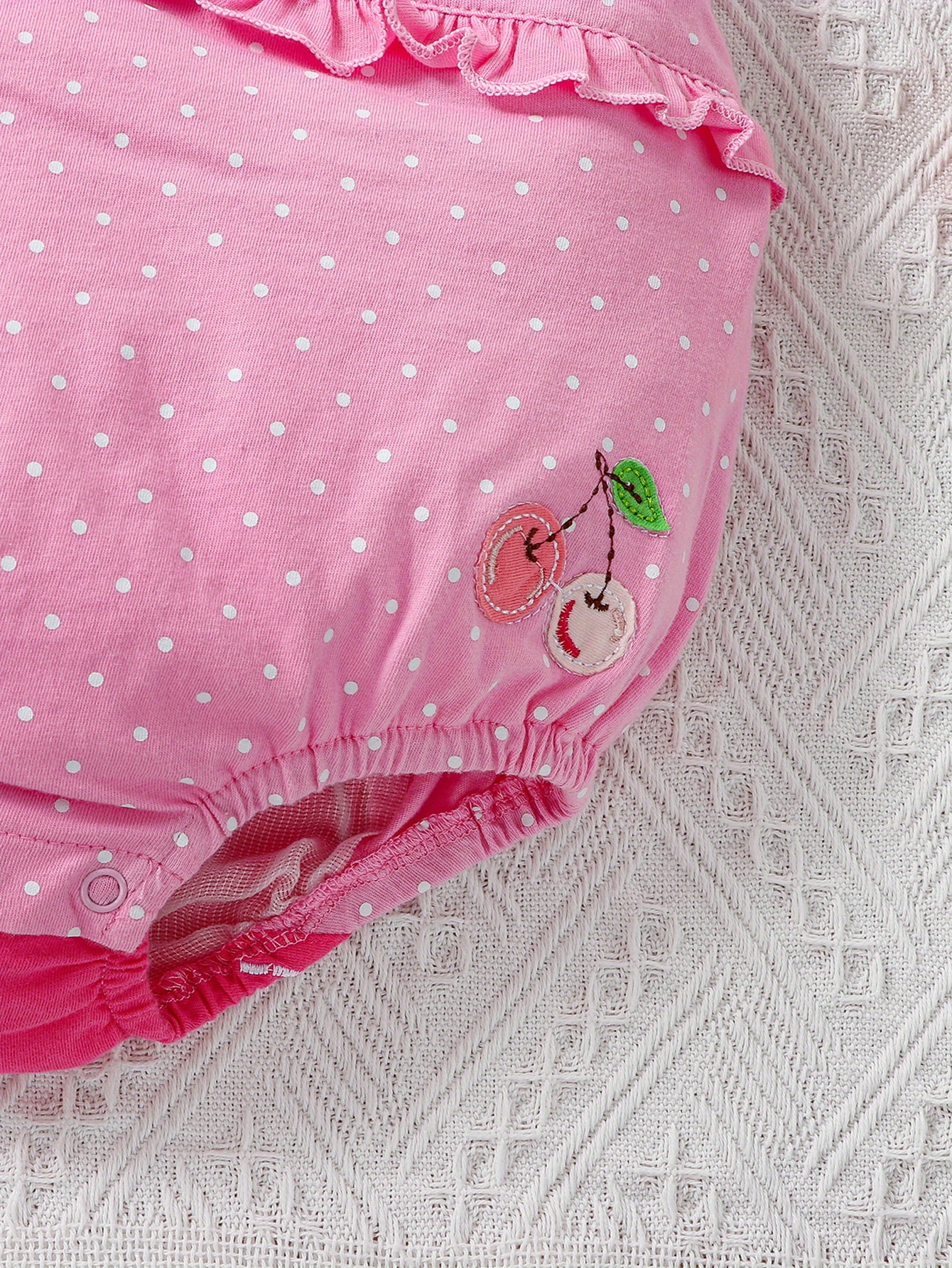 Cute Baby Suspender Jumpsuit Summer Polka Dot Cherry Pattern - Temu New ...