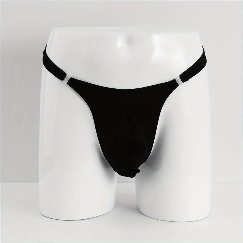 Mens Fashion Personality Translucent Ice Silk Low Waist Temu