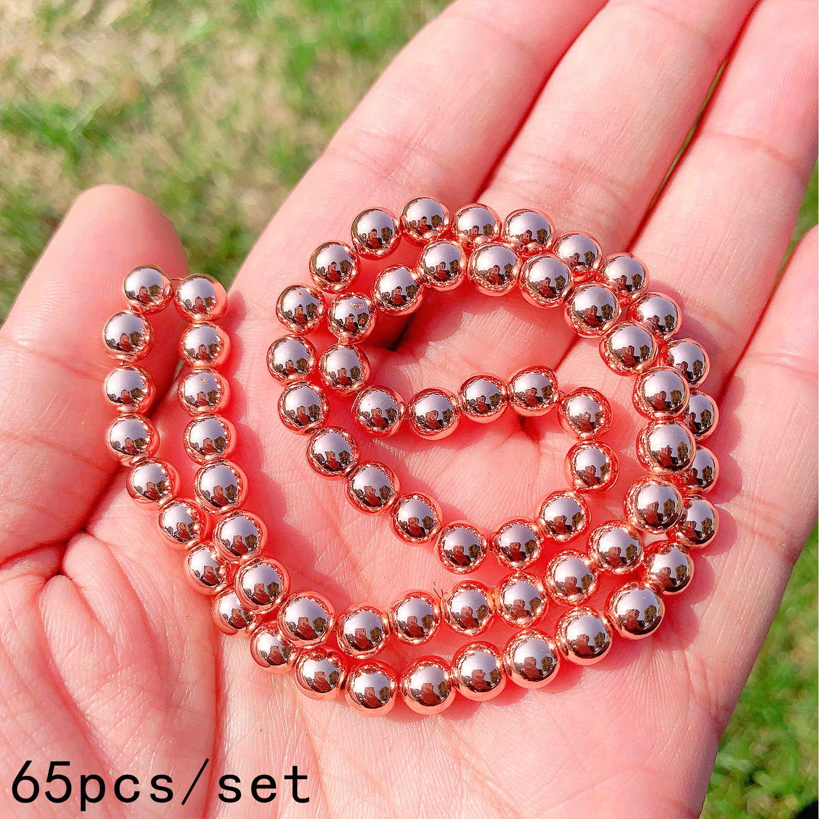 Natural Stone Round Bead Watermelon Red Hematite Loose Bead - Temu Norway