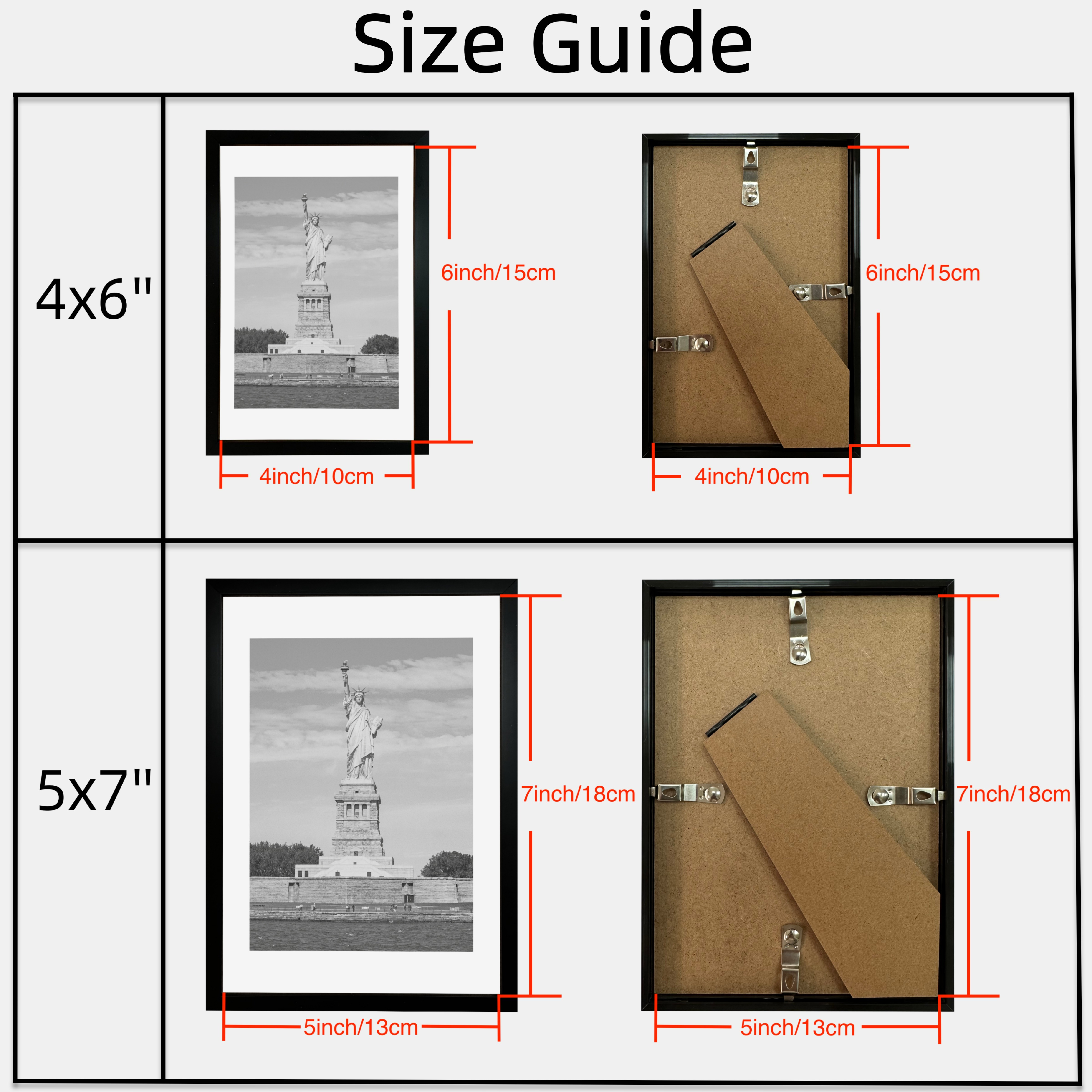 Elegant Classic Photo Frame Mat Perfect Displaying Pictures - Temu Canada