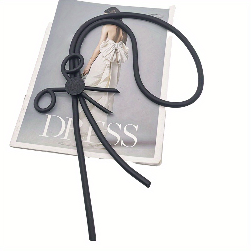 scissors shape pendant long rubber necklace - Temu Australia