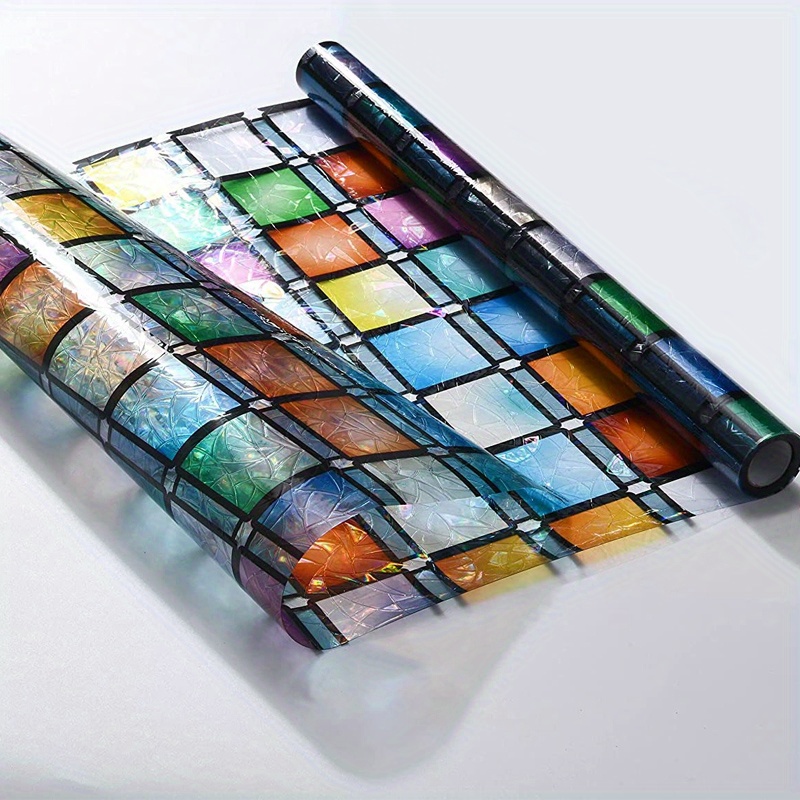 Mosaic Glass Window Sticker Privacy Protection - Temu United Kingdom