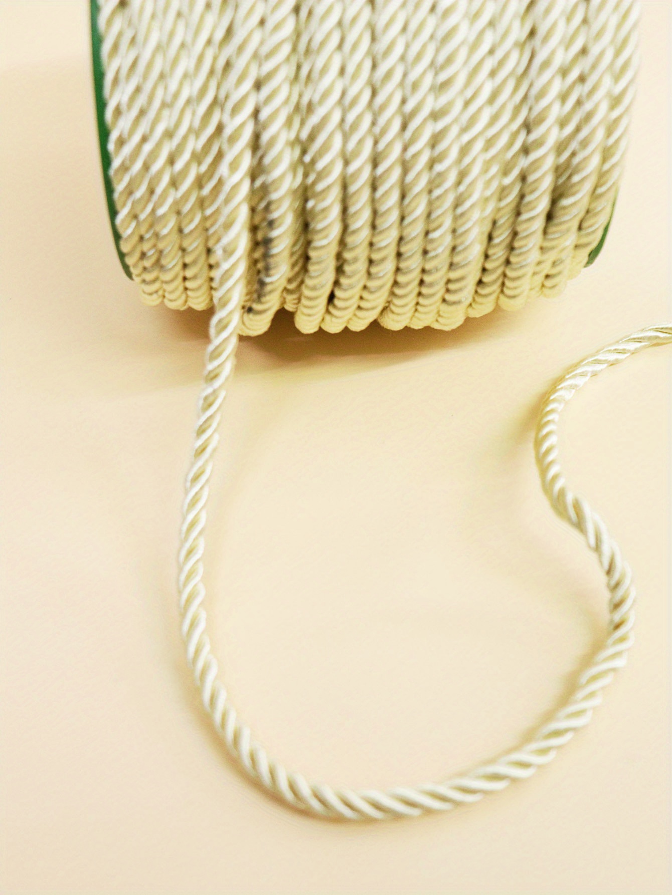 0.5 Chunky Black Beige Rope Binding Rope Gift - Temu New Zealand