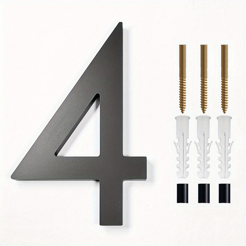 Stainless Steel Floating House Number Metal Modern House - Temu