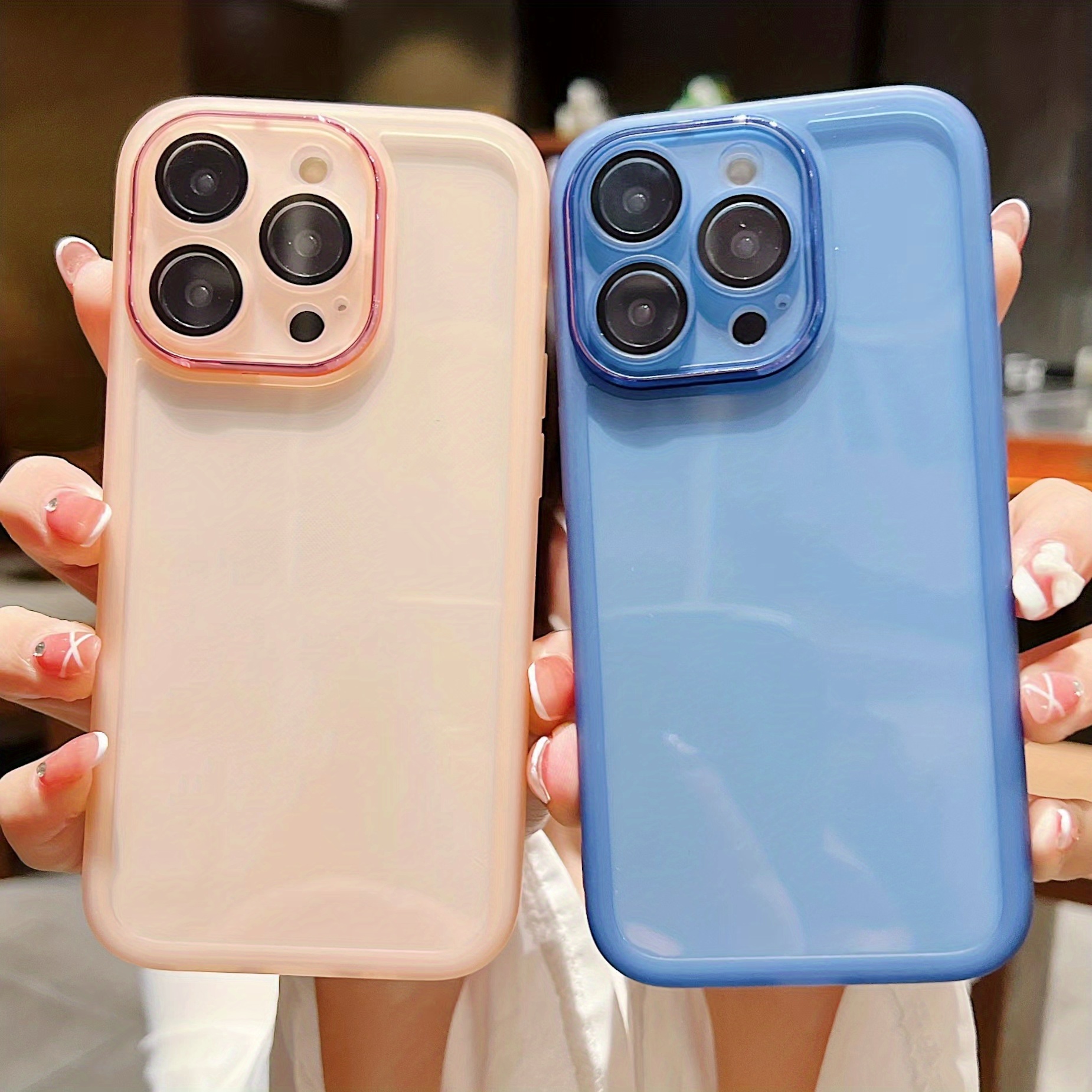 Protective Mirror Electroplated Photo Frame Soft Rubber Sleeve Suitable ...