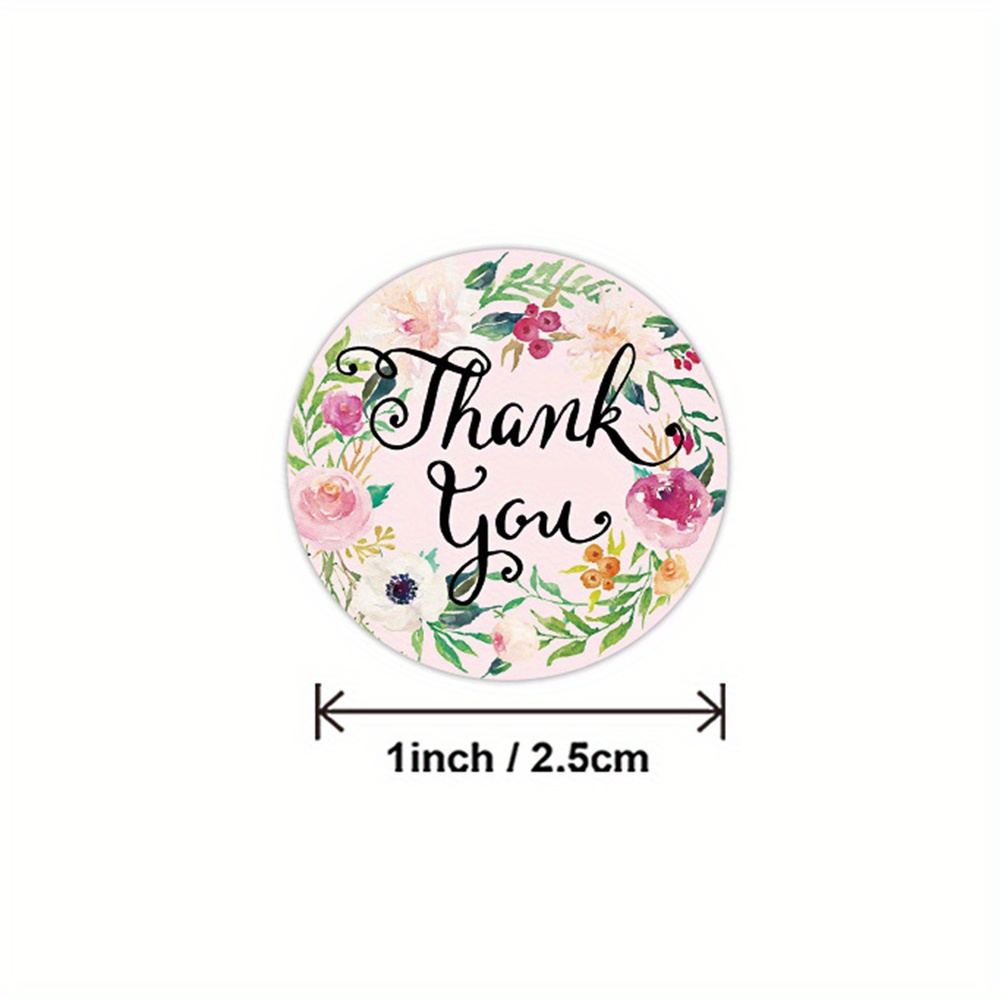 Thank Seal Sticker Gift Envelope Flower Print Decorative - Temu Australia