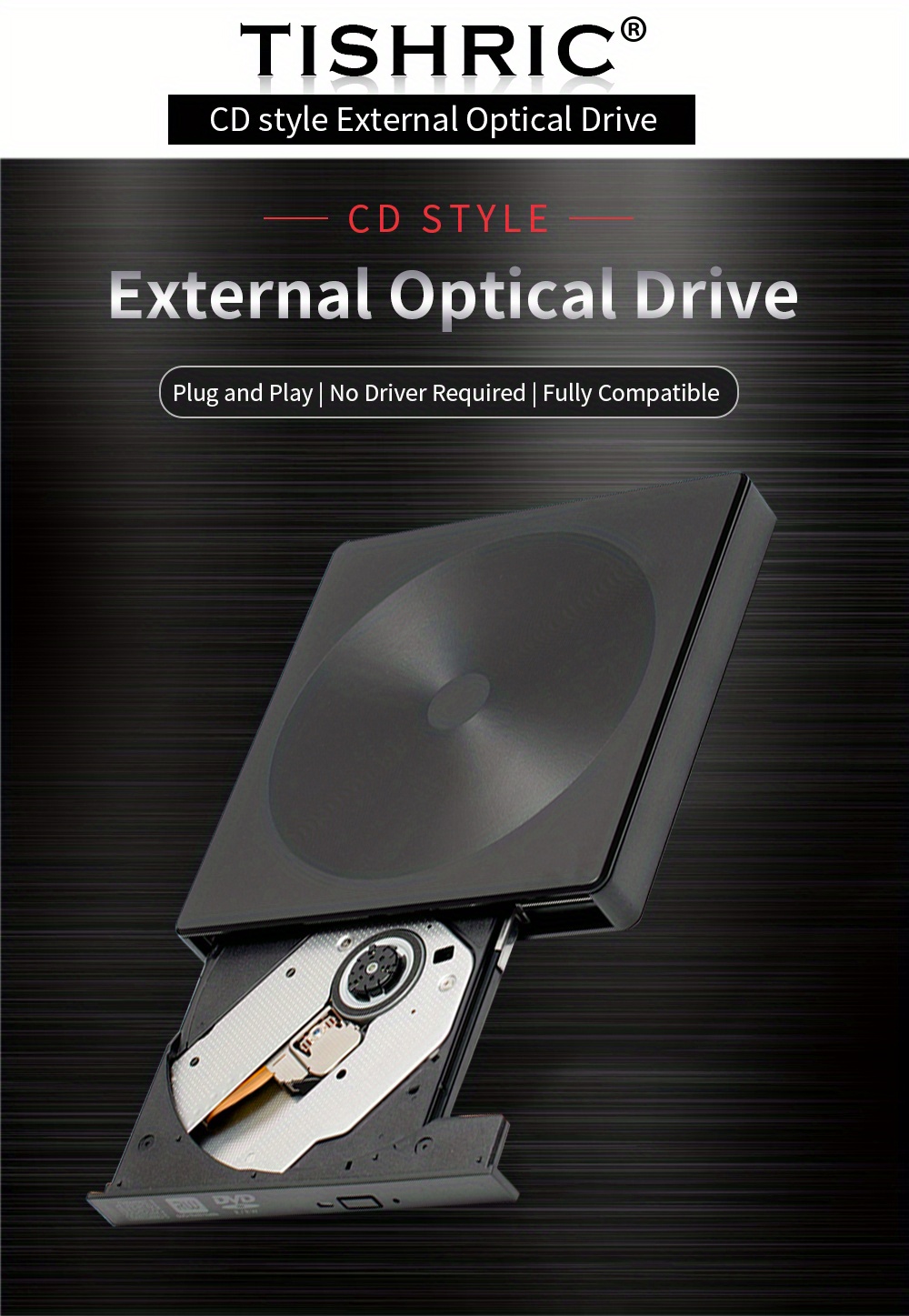 Type C Usb 3.0 External Dvd Drive Burner Cd Player - Temu