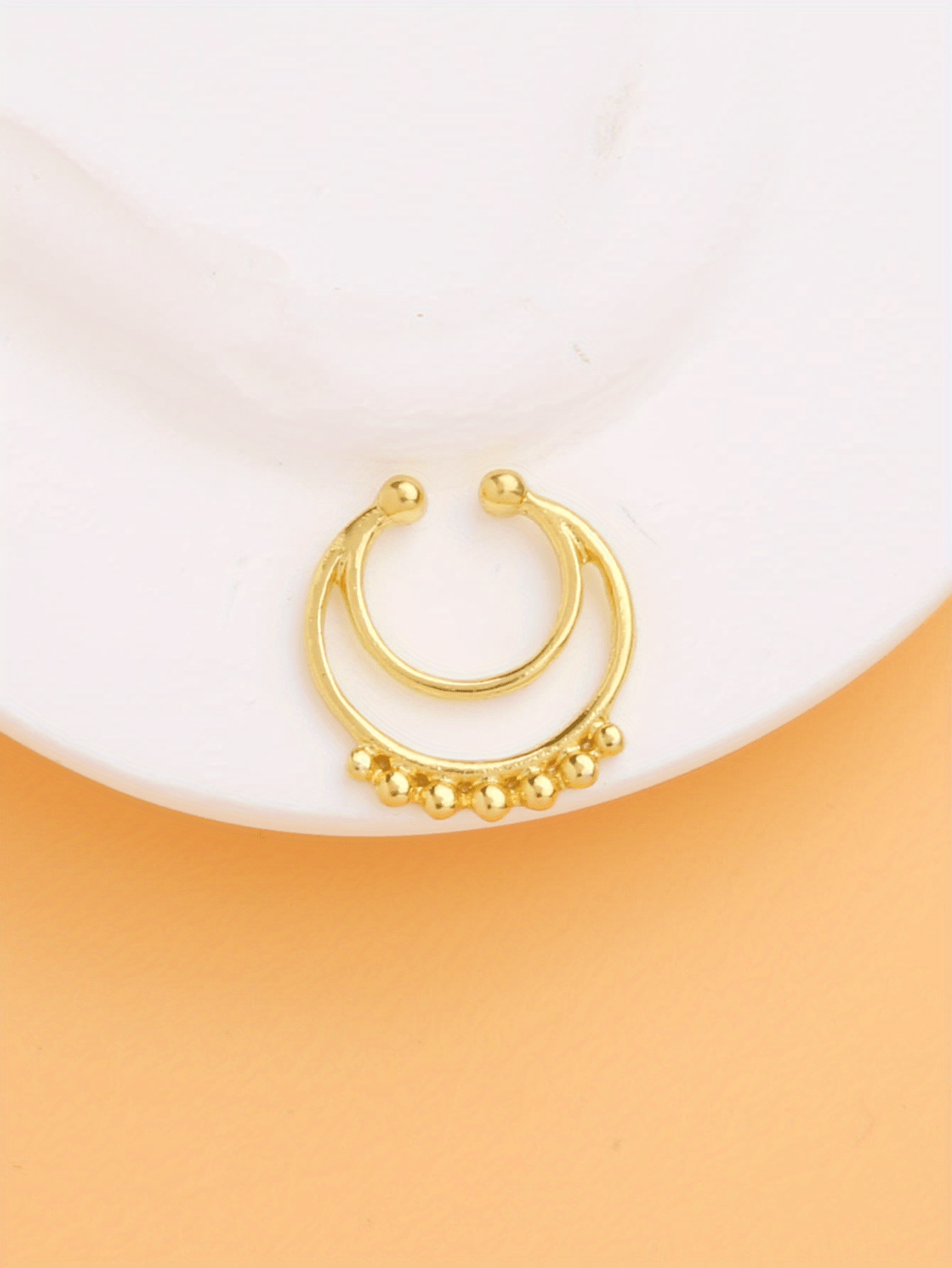 Piercing Hoop Nose Clip Vintage Style Alloy Nose Ring - Temu Australia