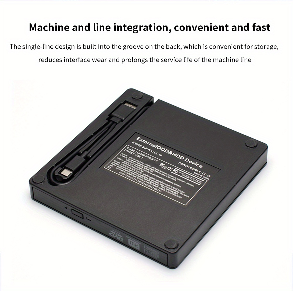 Type C Usb 3.0 External Dvd Drive Burner Cd Player - Temu