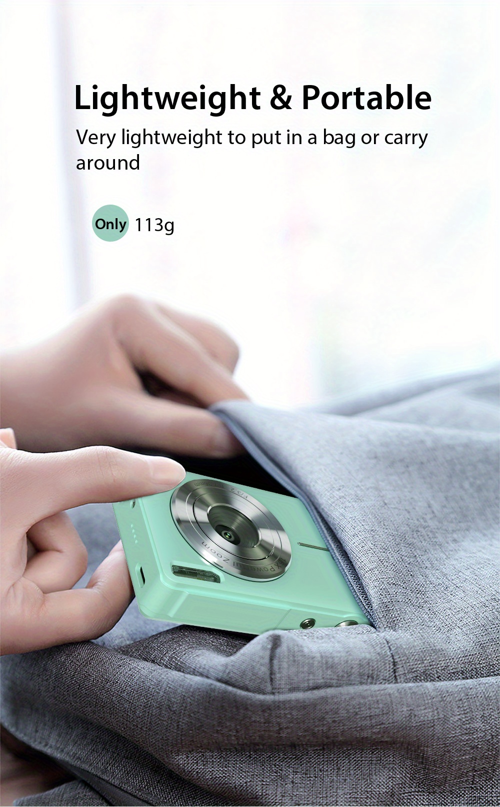 学生用デジタルカメラ 16x ズーム 2.4 インチ画面学生用ミニデジタルカメラ (32g ード付き) - {region_name}