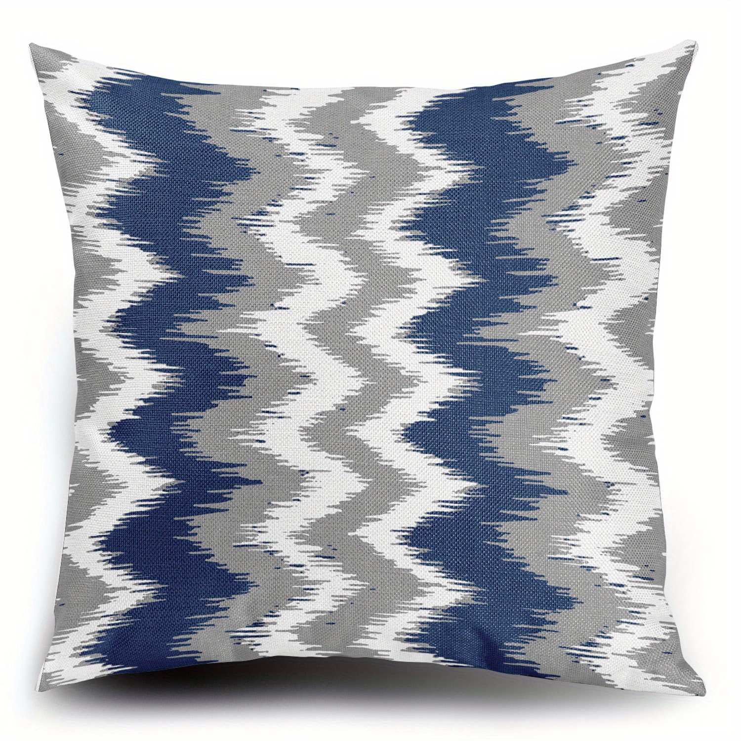 Blue Design Cushion Cover Throw Pillow Cover Home Decorative - Temu Canada