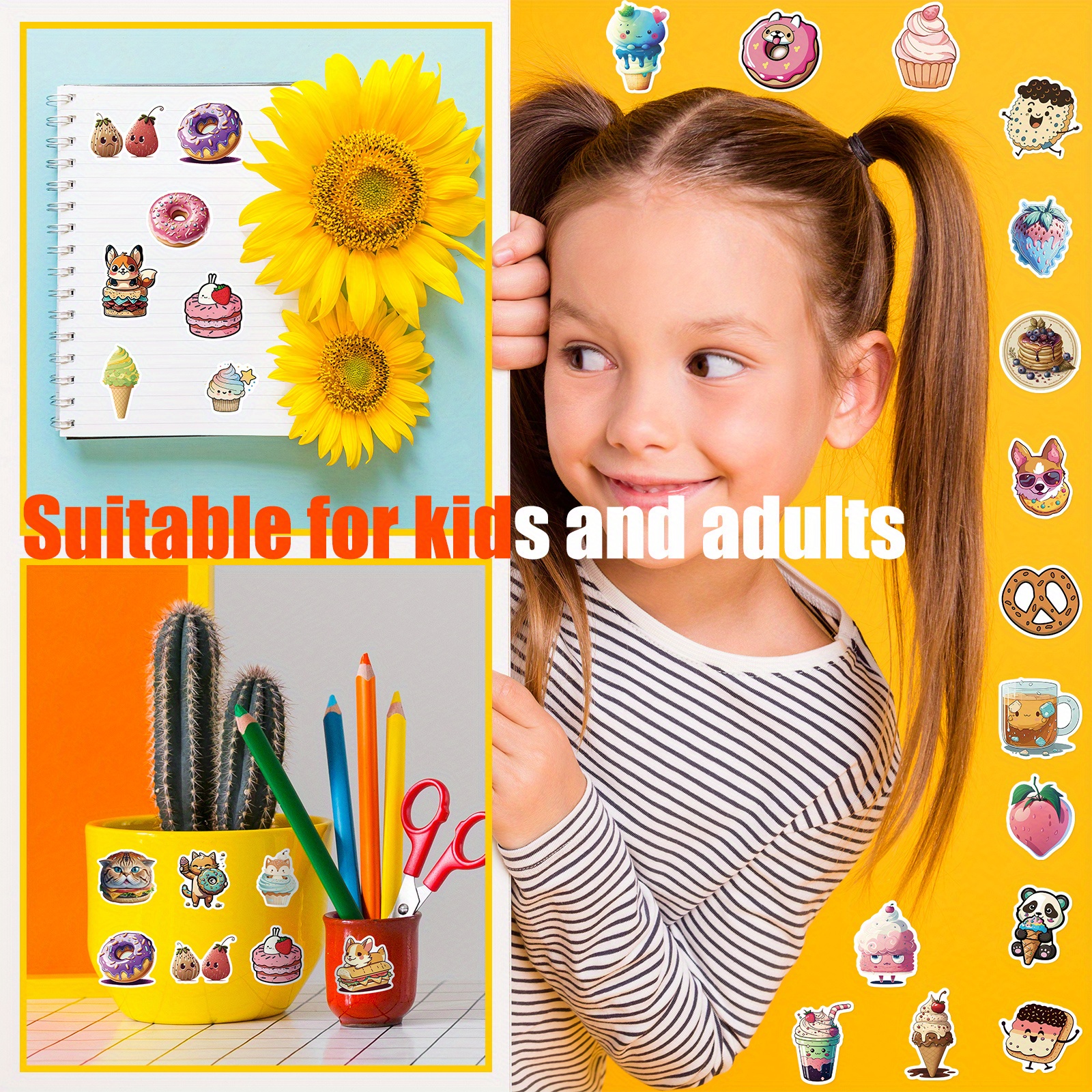 Cute Stickers Water Bottles Gift Kids Teen Birthday Party - Temu Australia