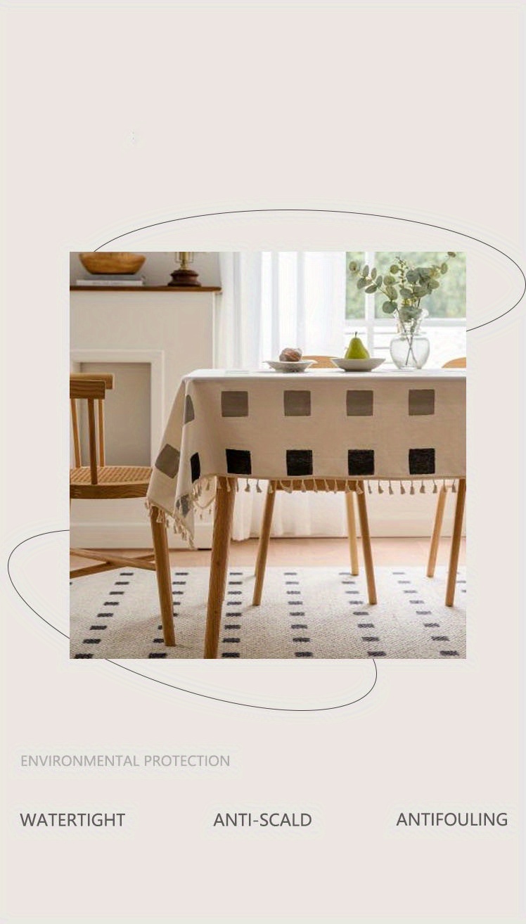 Tablecloth Tpu Oil Resistant Waterproof Table Cloth - Temu Canada