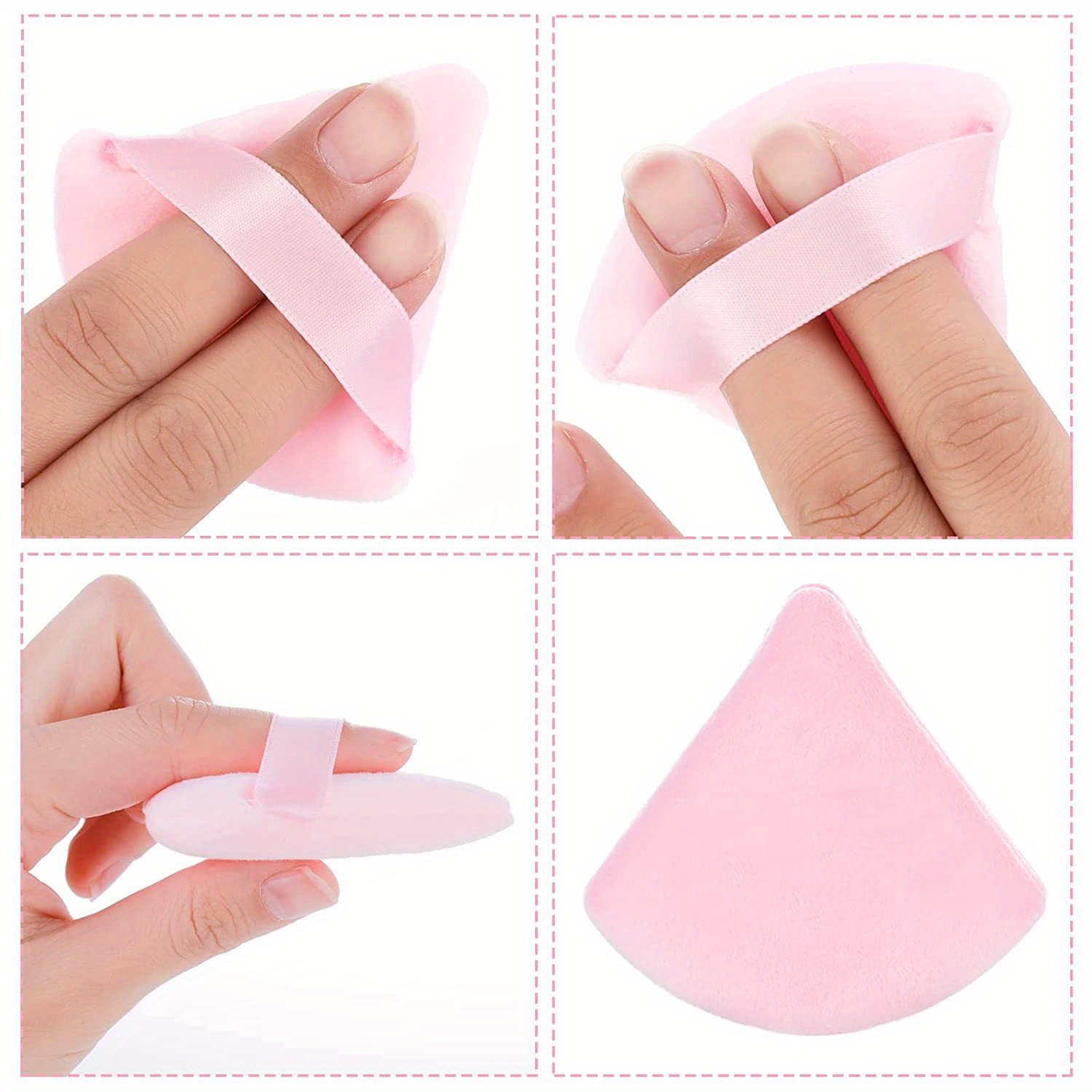 Powder Puff Reusable Triangle Makeup Puff Loose - Temu Canada