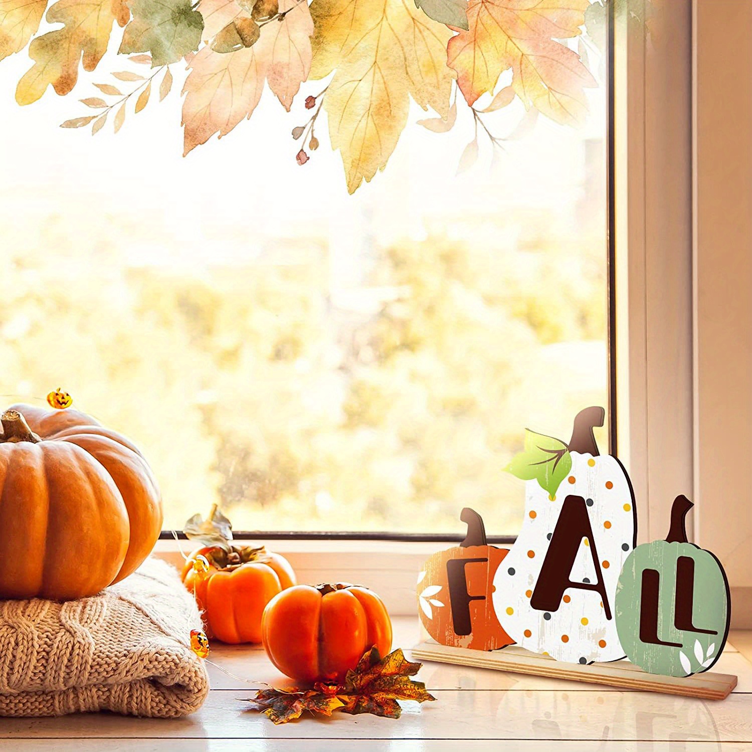 Thanksgiving Fall Wooden Signs Halloween Tiered Tray Decorations ...