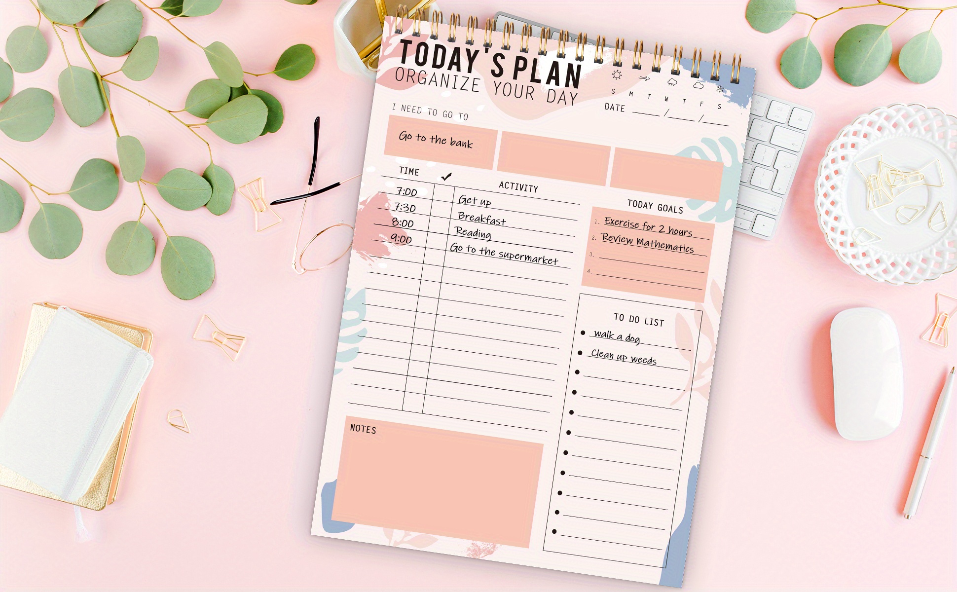 Trees Daily List Planner Checklist Notepad Daily - Temu New Zealand