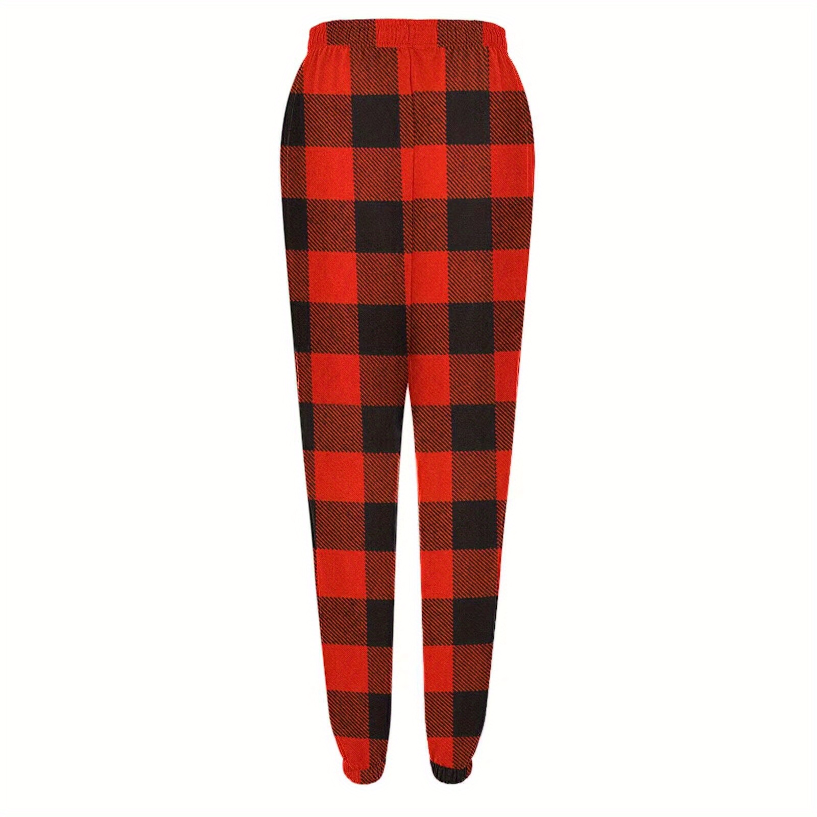 Plaid Print Drawstring Jogger Pants Casual Pants Spring Fall - Temu ...