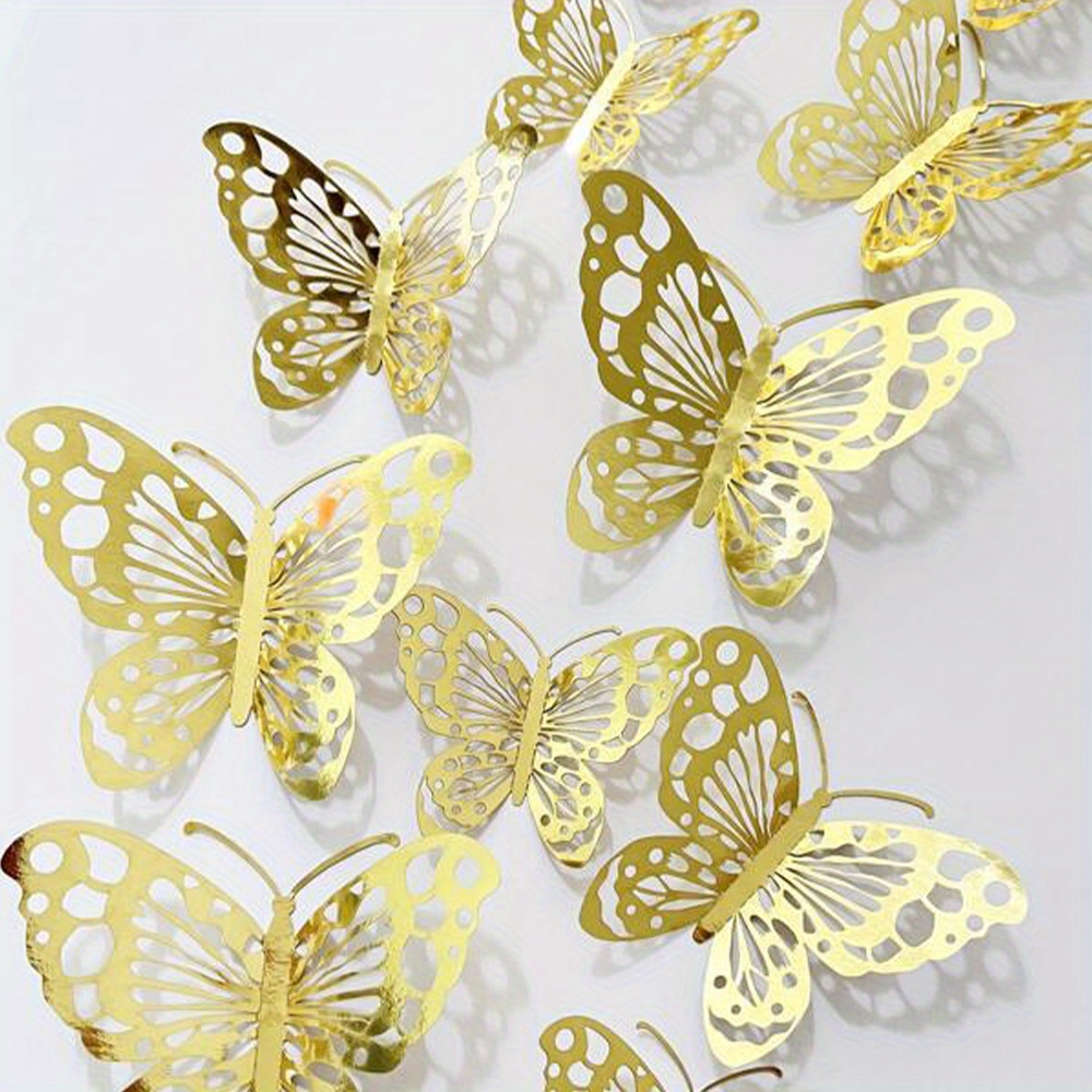 Butterfly Wall Stickers Living Room Bedroom Kitchen - Temu Australia