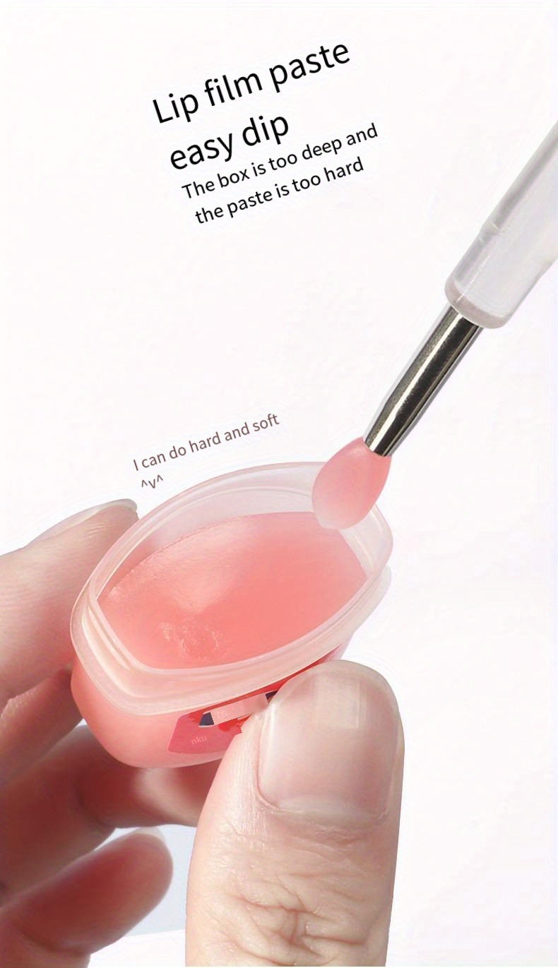 Silicone Lip Brush Lid Makeup Brush Applicator Mini Portable - Temu ...