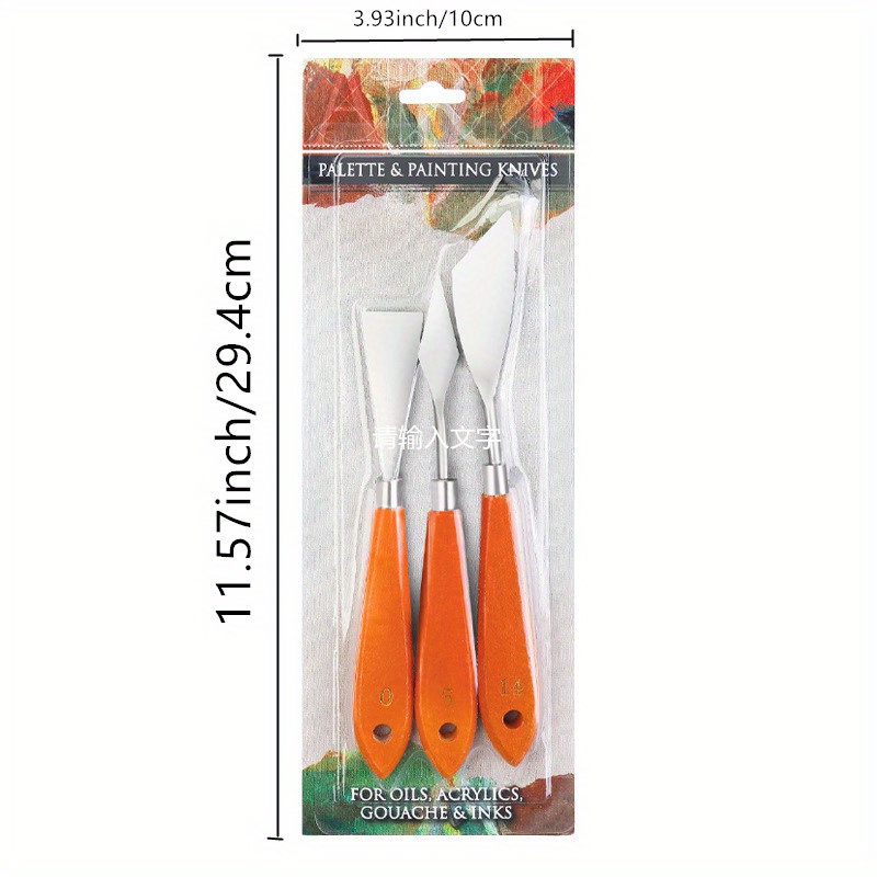 oil painting knife set wooden handle gouache acrylic paint - Temu Norway