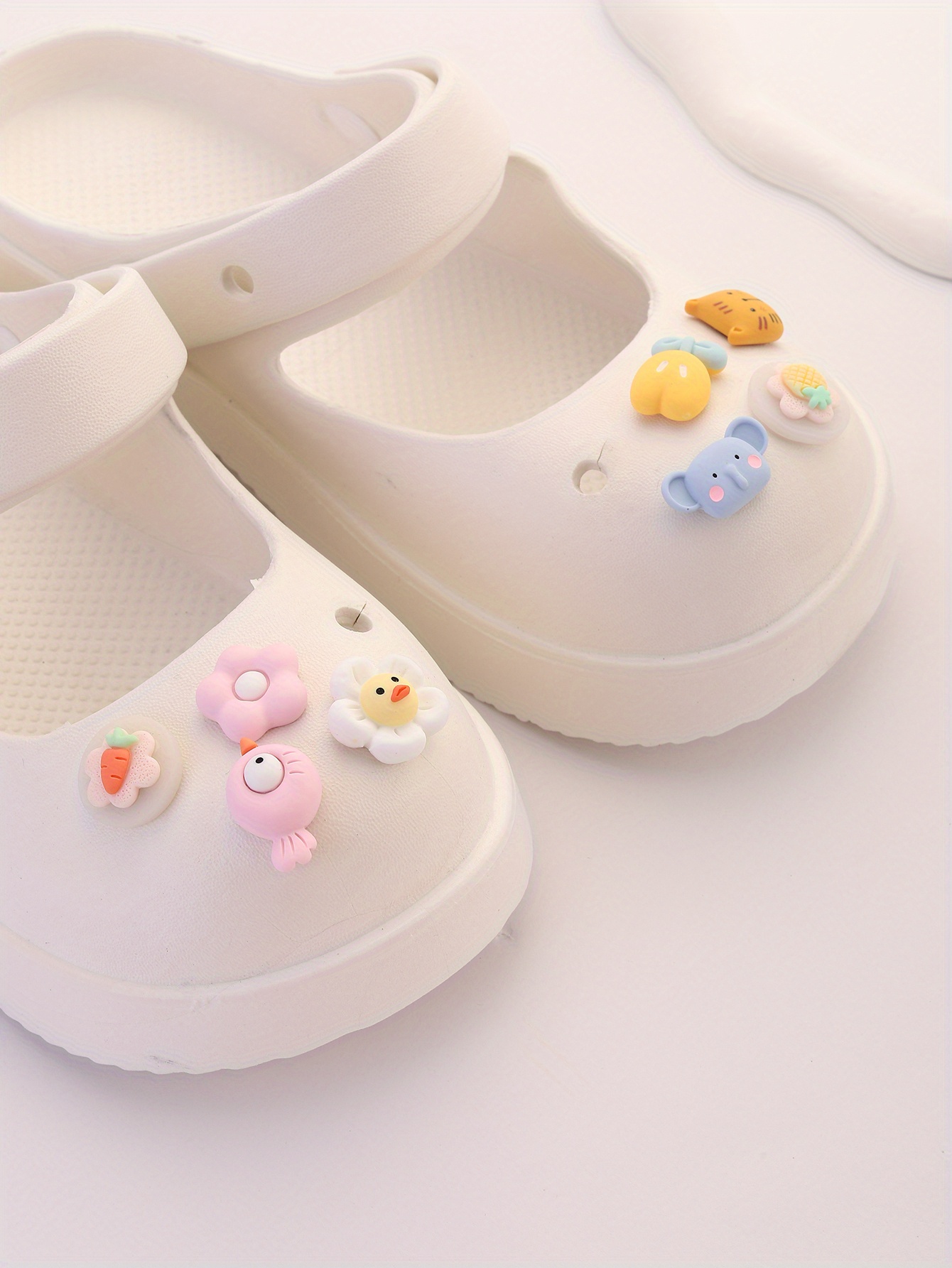 simple cartoon shoe le cute animal fruit pattern clogs - {region_name}