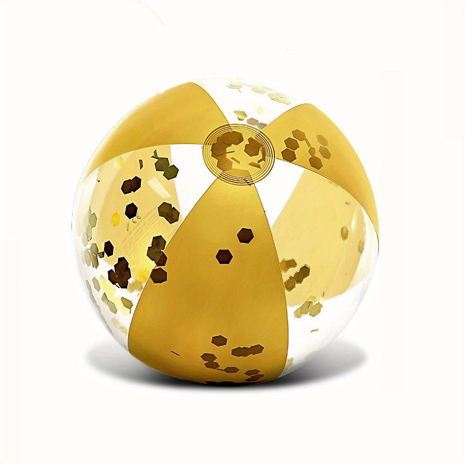 1pc Inflatable Water Toy Ball Inflatable Sequin Clear Beach Ball ...