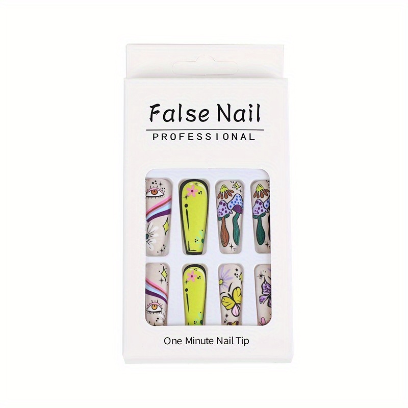 Extra Long Ballerina Press Nails Matte Coffin Nails - Temu Australia