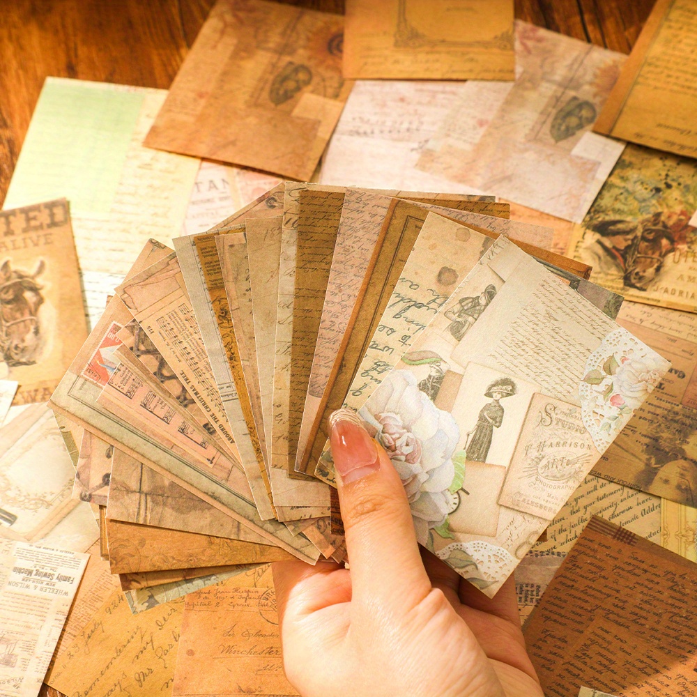 Vintage Notes Paper Decorative Non sticky - Temu