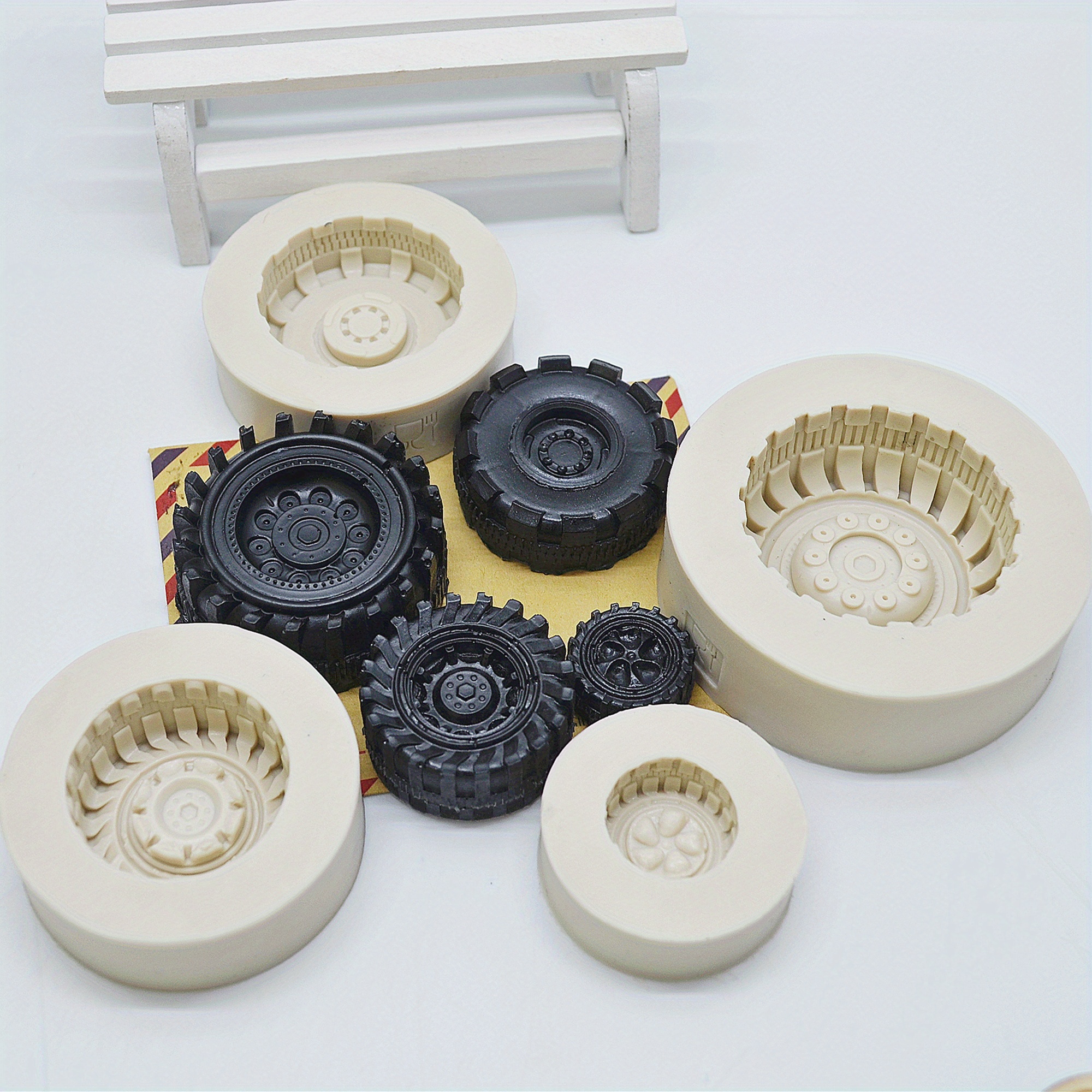 3d silicone tire chocolate mold diy cake decorating baking - Temu New ...