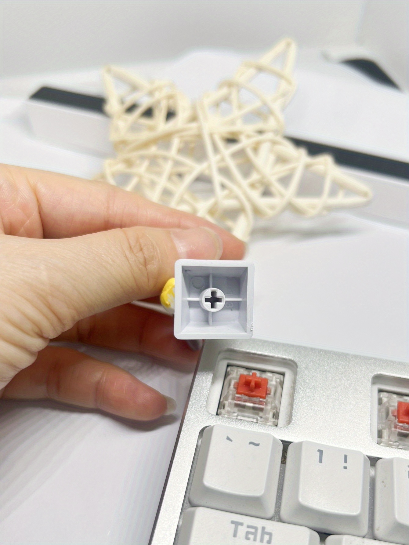 Landscape Simulation Animal Rabbit Keycap Cross Axis - Temu Canada