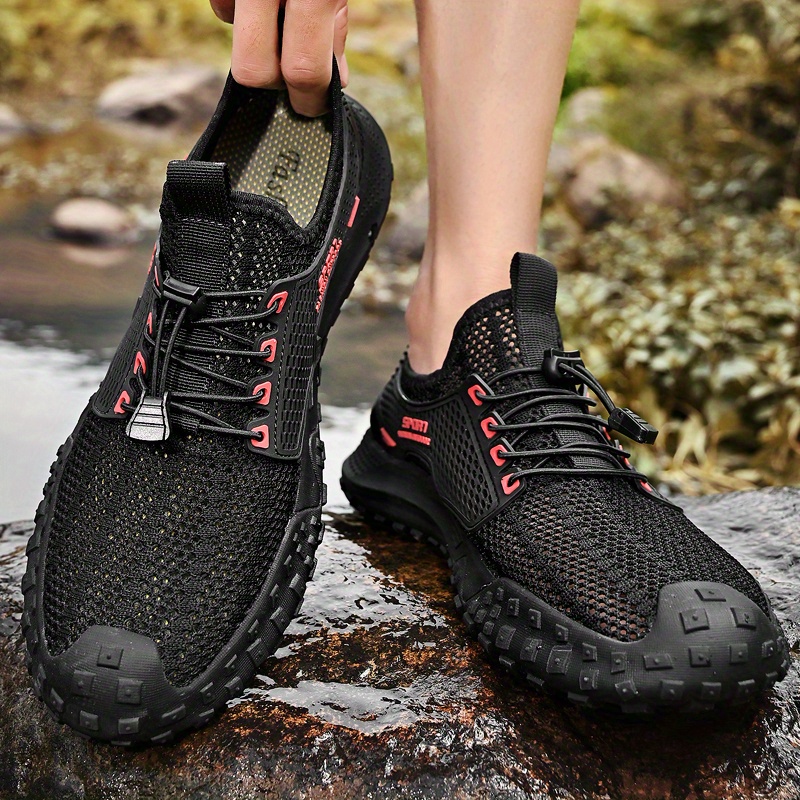 Mens Quick Drying Non Slip Water Shoes Breathable Beach Aqua Shoes ...