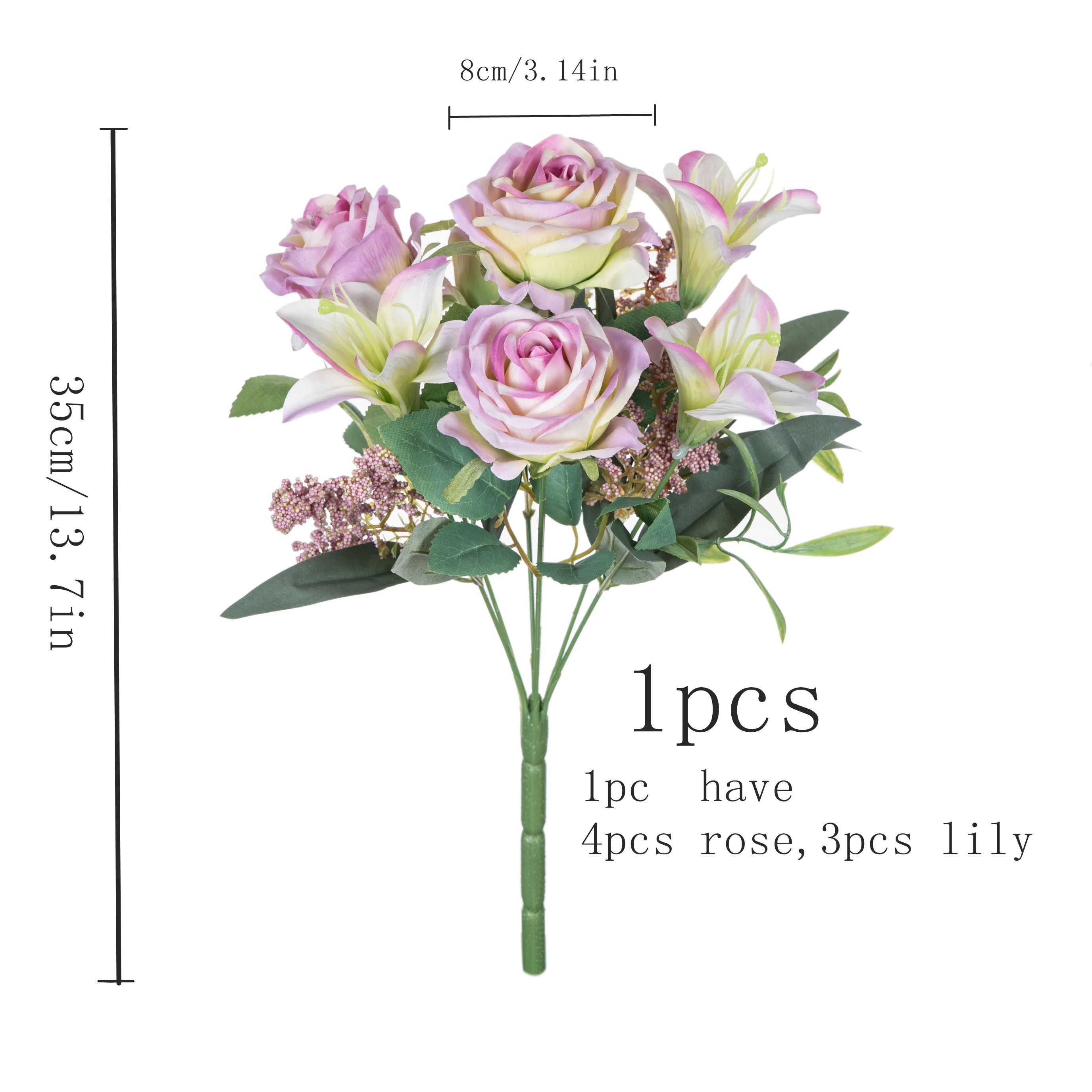 1pc new simulated rose wedding home decoration artificial flower silk ...