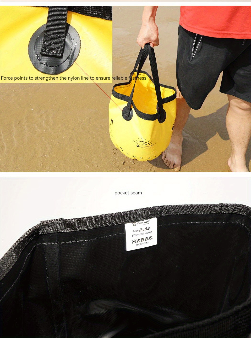 Collapsible Swimming Bucket Container Folding Portable Wash - Temu Canada