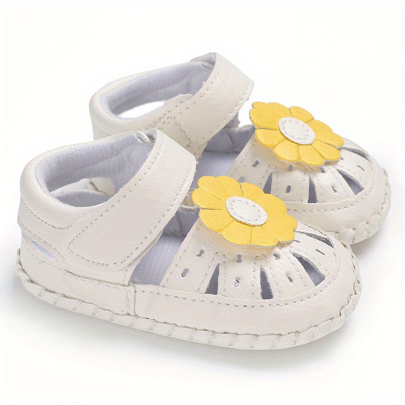 Baby Girls Flower Hook Loop Sandals Lightweight Non slip - Temu Ireland