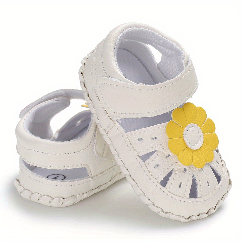 Baby Girls Flower Hook Loop Sandals Lightweight Non slip - Temu Ireland