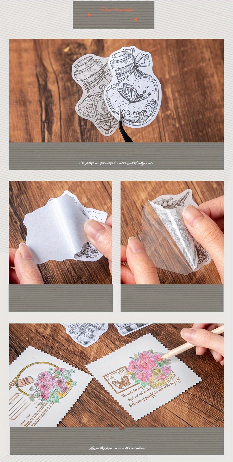 Writable Paper Plant Shape Stickers Decorative Stickers - Temu