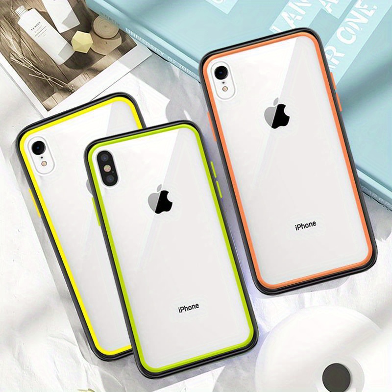 Iphone X/xs/xr/xr Max A Transparent Hard Phone - Temu United Kingdom