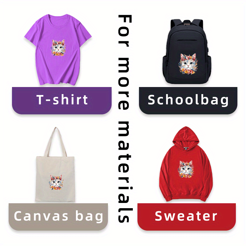 Stylistic Clothing Accessories Cute Cartoon Cats Iron Heat - Temu