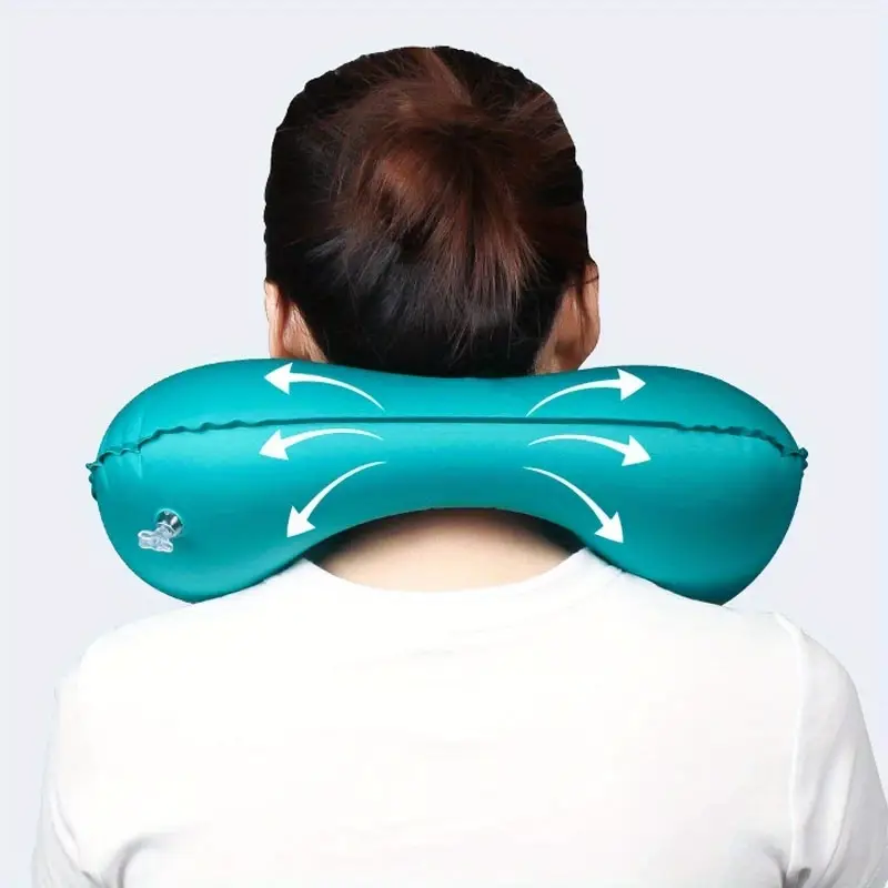 U Shape Automatic Inflatable Cervical Vertebra Pillow Super Temu