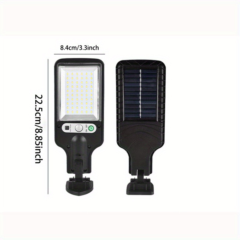 1pc Solar Wall Light Outdoor Waterproof Street Light With Remote ...