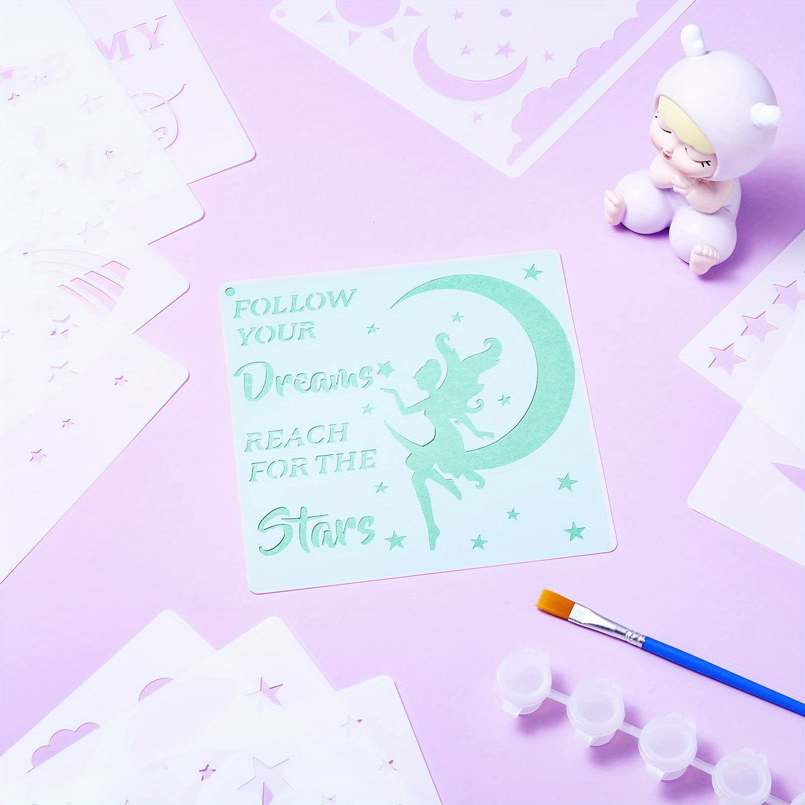 Moon Star Stencil Clouds Stencil Reusable Star Template - Temu New Zealand