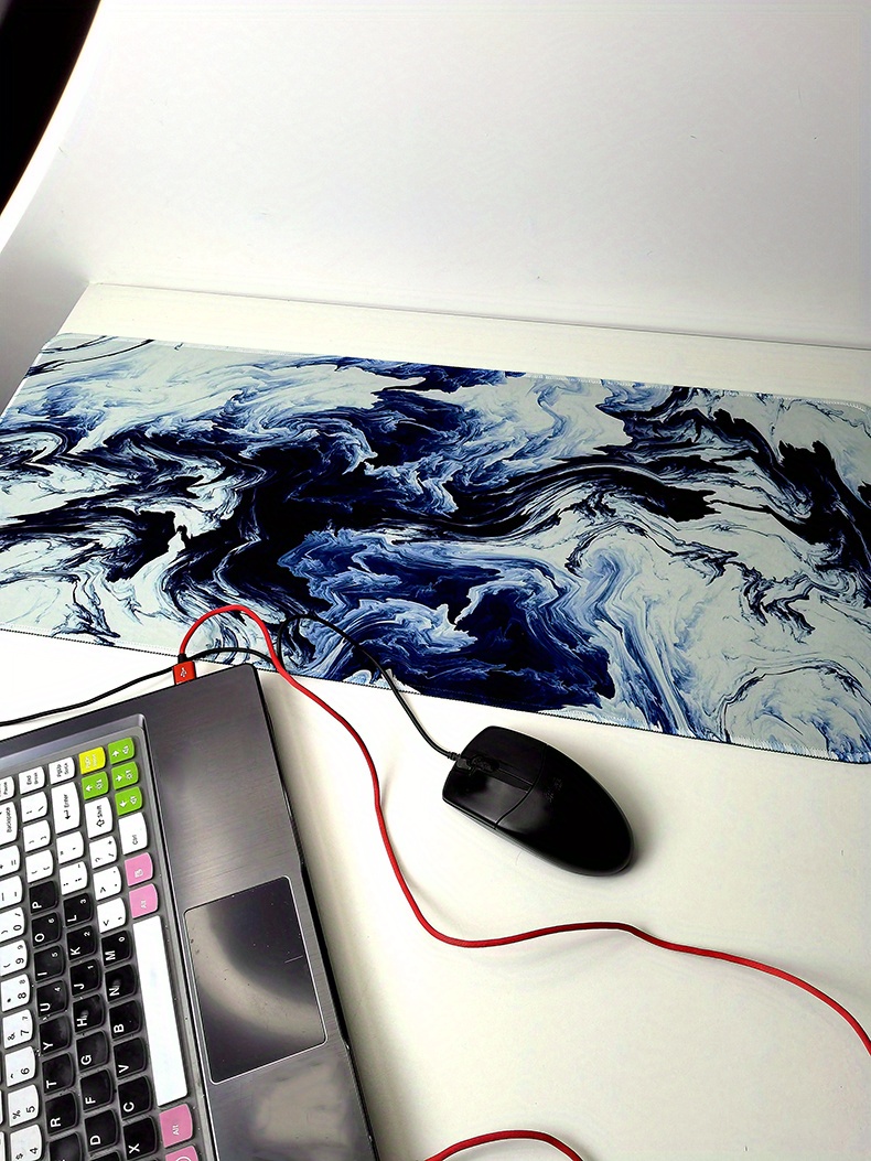 Marble Water Ripple Mouse Pad Rectangular Plus Keyboard Pad - Temu